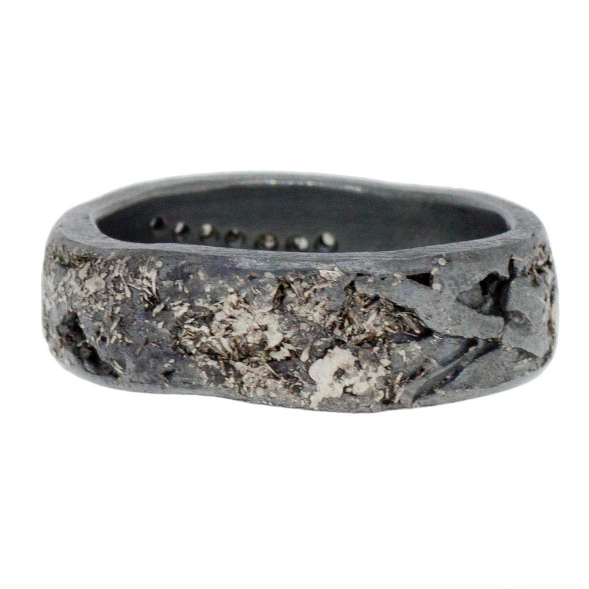Silver Dust Band with Diamonds by Todd Reed - NEWTWIST