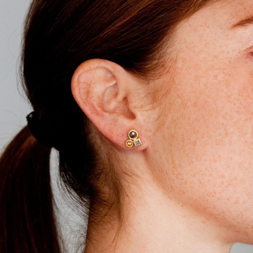 Diamond Cube Earrings by Todd Reed - NEWTWIST