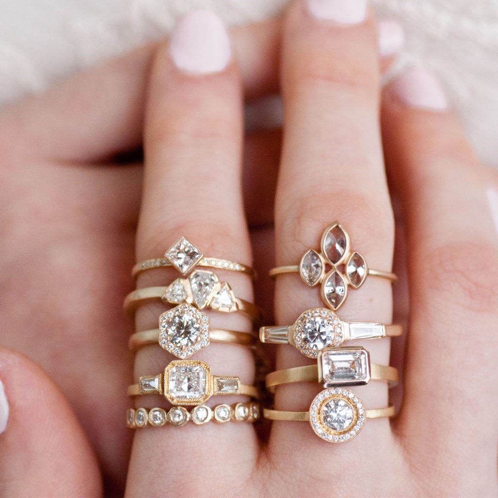 Large Diamond Eternity Ring by Victoria Cunningham - NEWTWIST