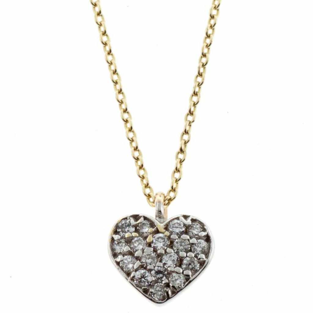 Diamond Heart Necklace by Kismet by Milka - NEWTWIST