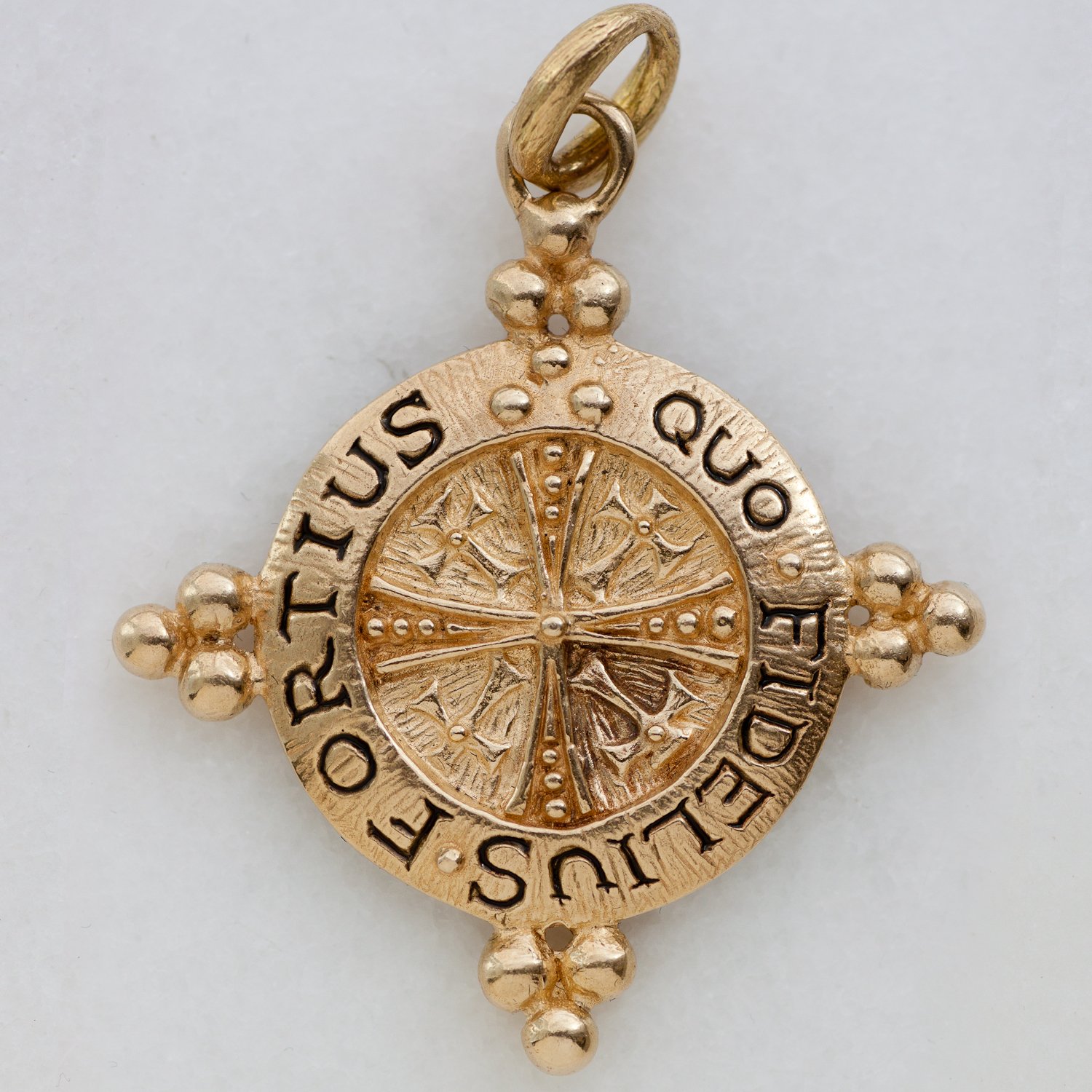 Trunk show: gold double maltese cross charm by Erica Molinari - NEWTWIST