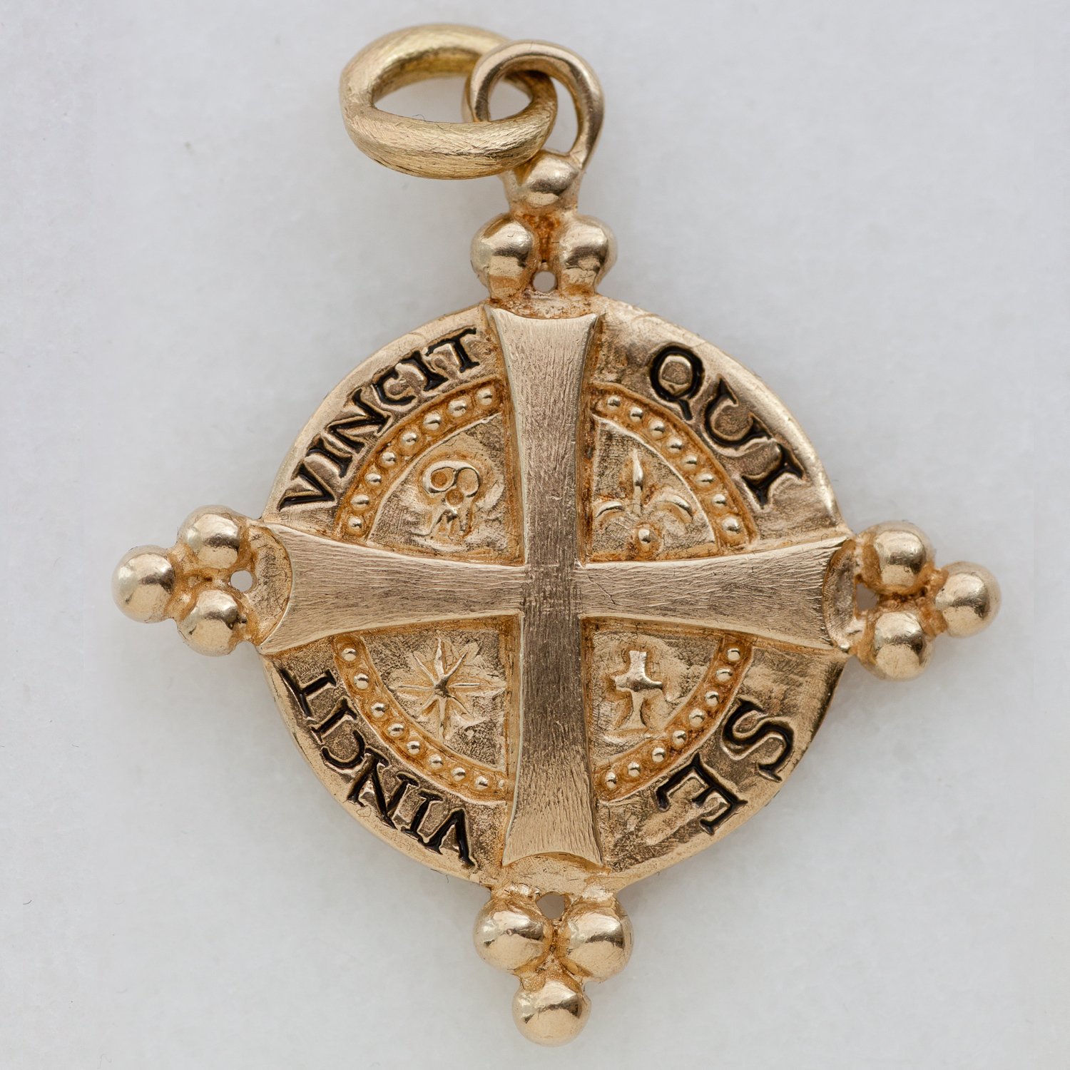 Trunk show: gold double maltese cross charm by Erica Molinari - NEWTWIST