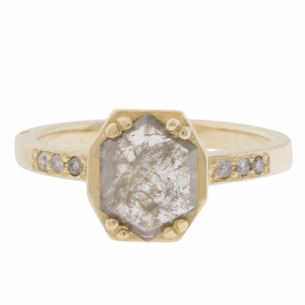 Gray Diamond Aira Ring by Chinchar/Maloney - NEWTWIST