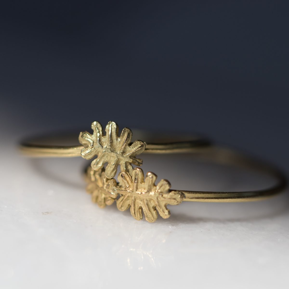 Double Leaf Ring by Lene Vibe - NEWTWIST