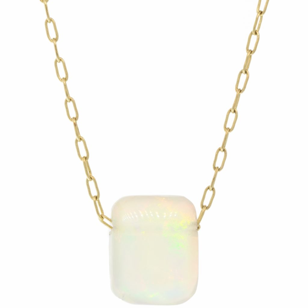 Opal Chicklet Necklace by TENTHOUSANDTHINGS - NEWTWIST