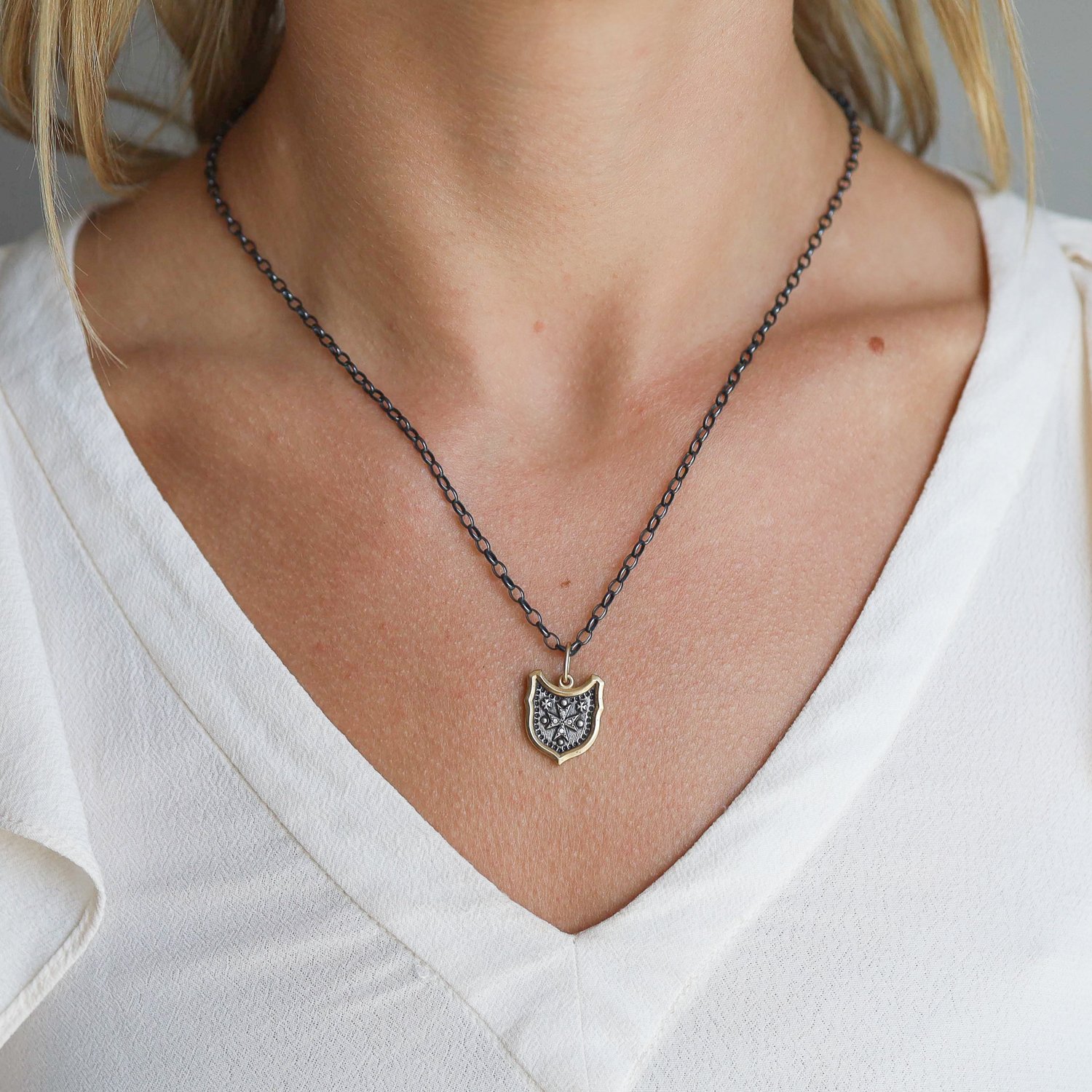 Baby Funky Shield Maltese Charm by Erica Molinari - NEWTWIST