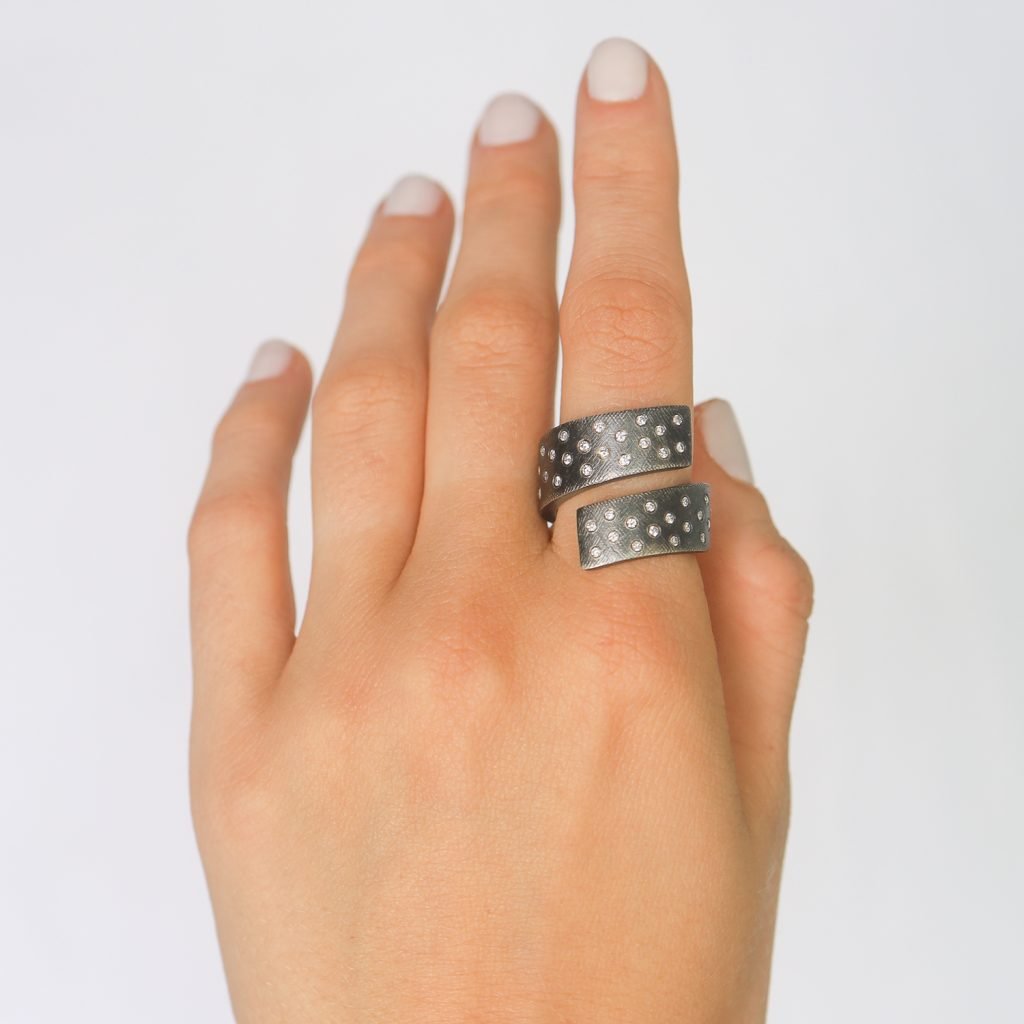 Diamond Twist Ring by Rene Escobar - NEWTWIST