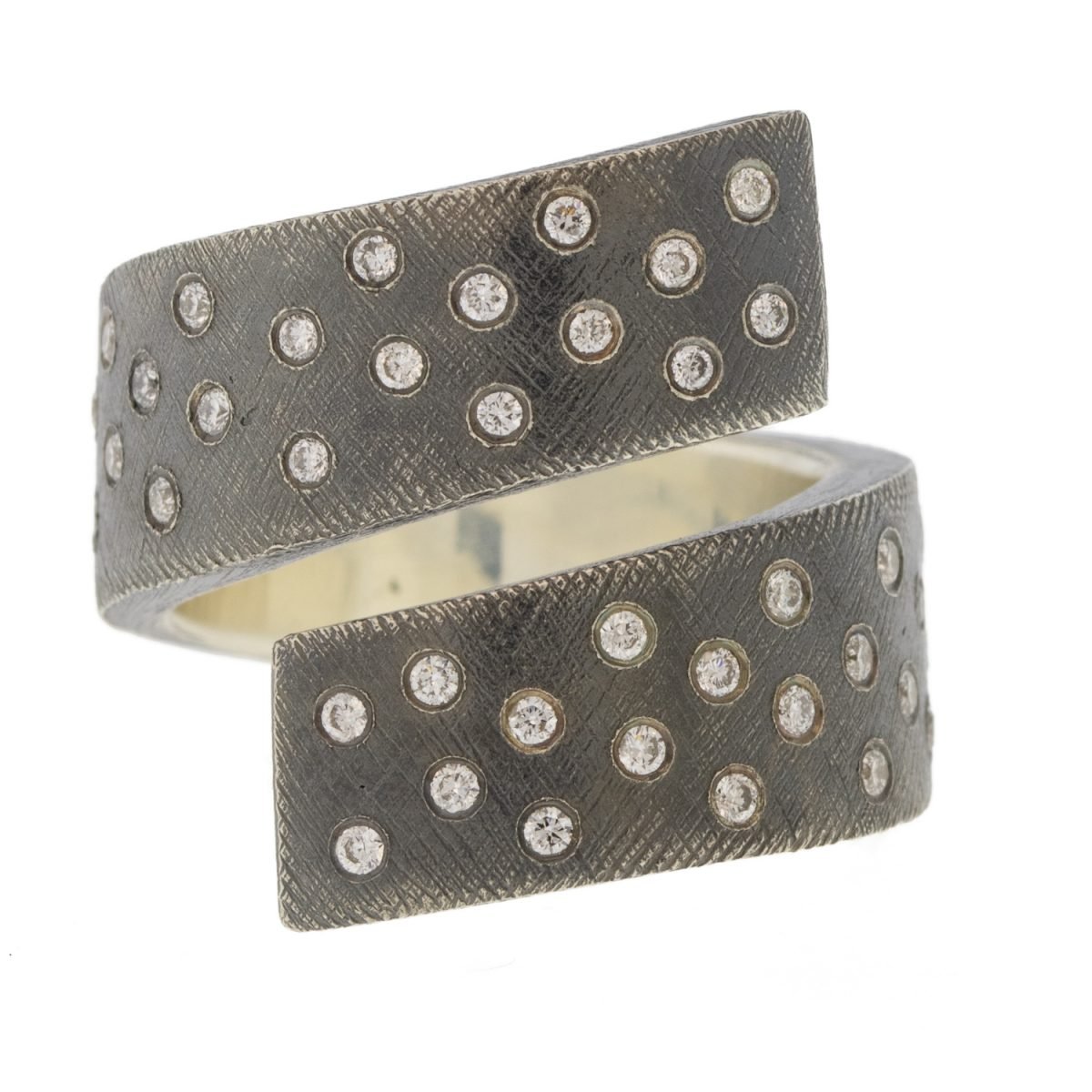 Diamond Twist Ring by Rene Escobar - NEWTWIST