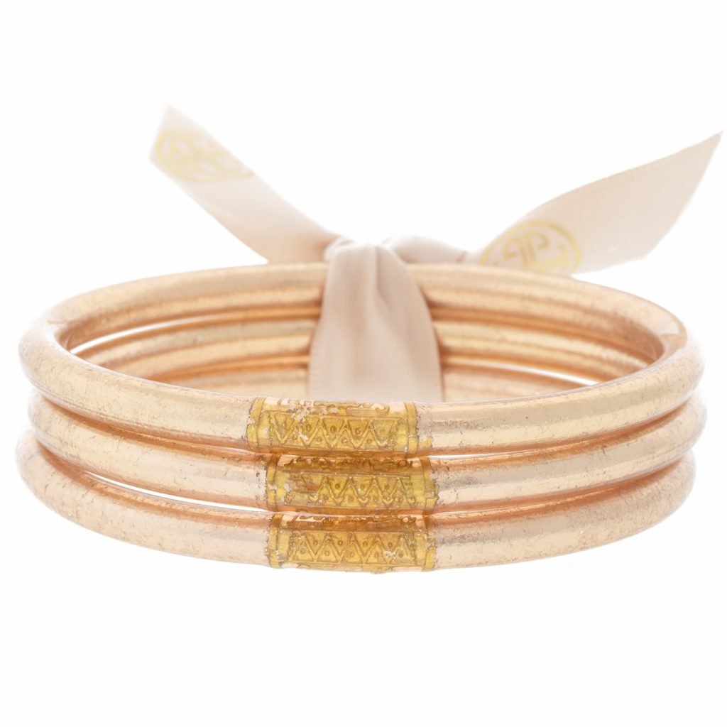 Champagne All Weather Bangles by BuDhaGirl - NEWTWIST