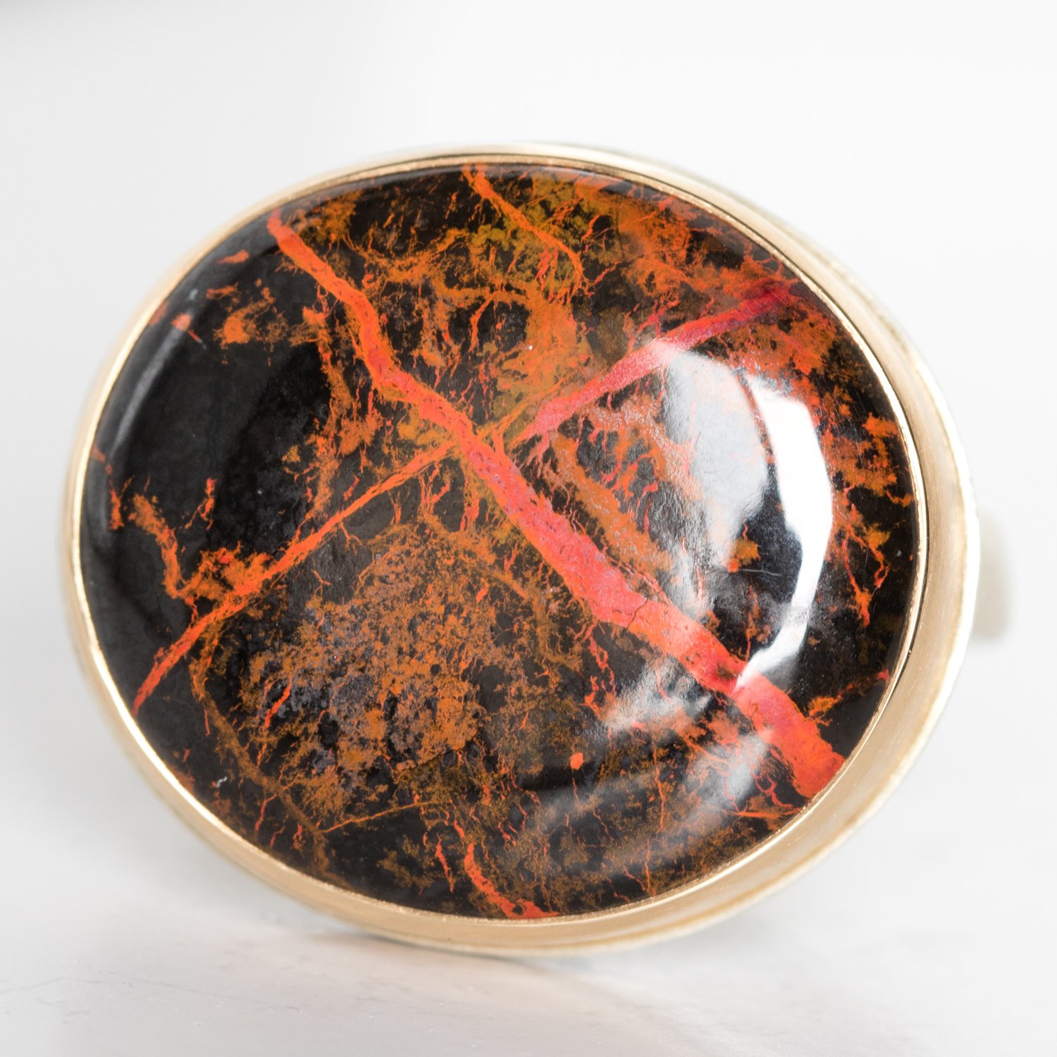 Trunk Show: Round cuprite ring by Jamie Joseph - NEWTWIST