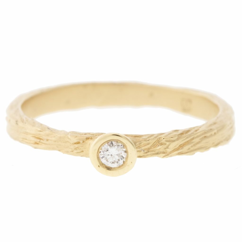 Diamond Solitaire Ring by Victoria Cunningham - NEWTWIST