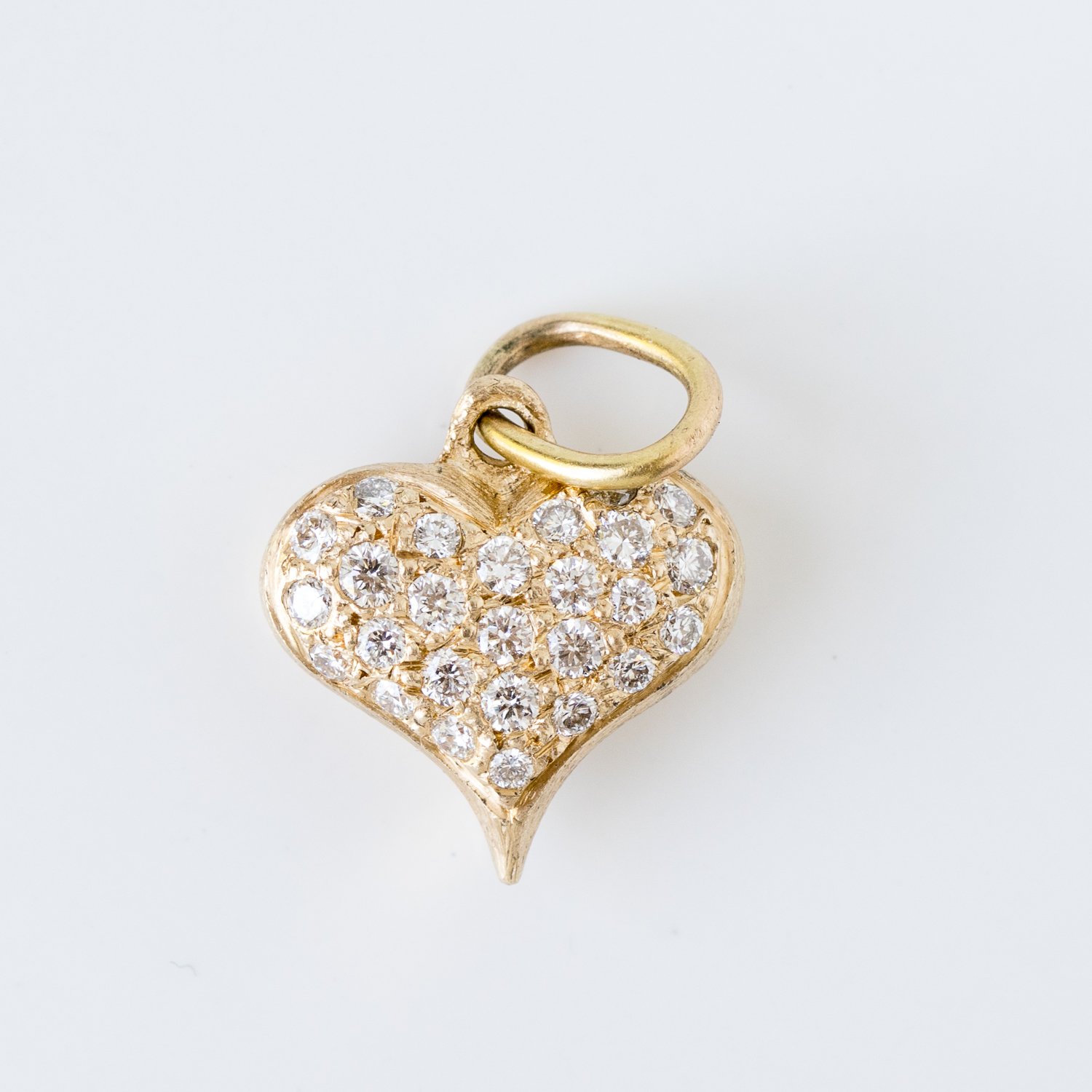 Large Pave Puff Heart Charm by Erica Molinari - NEWTWIST