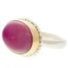 Oval Smooth African Ruby Ring by Jamie Joseph - NEWTWIST