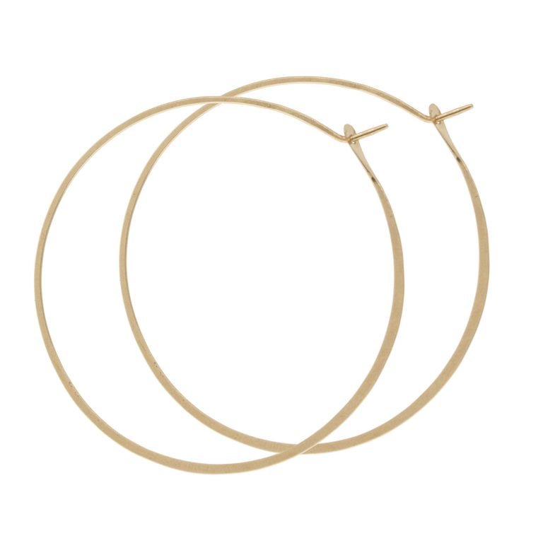 Extra Large Gold Hoops by Melissa Joy Manning - NEWTWIST
