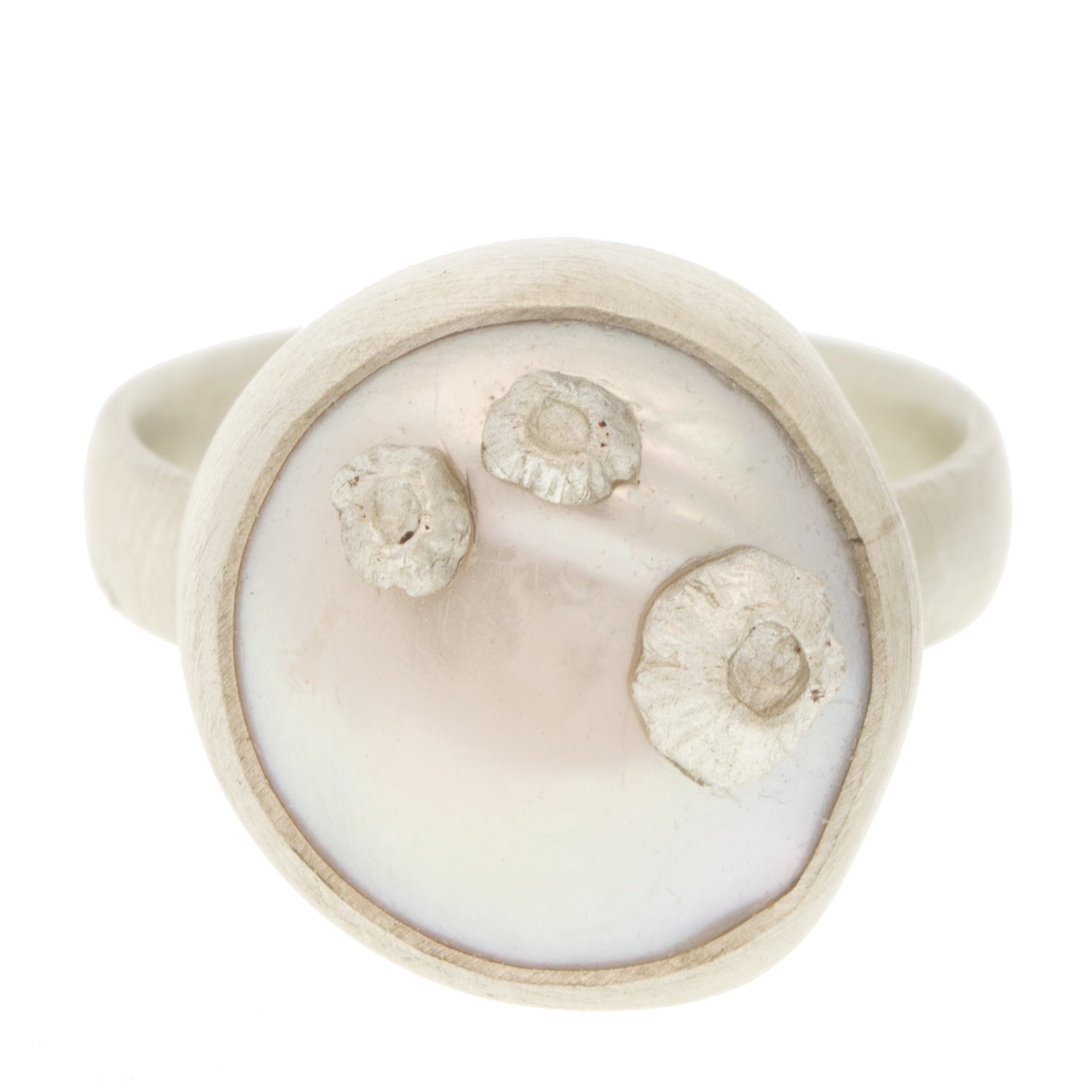 Pearl Barnacle Ring by Hannah Blount - NEWTWIST