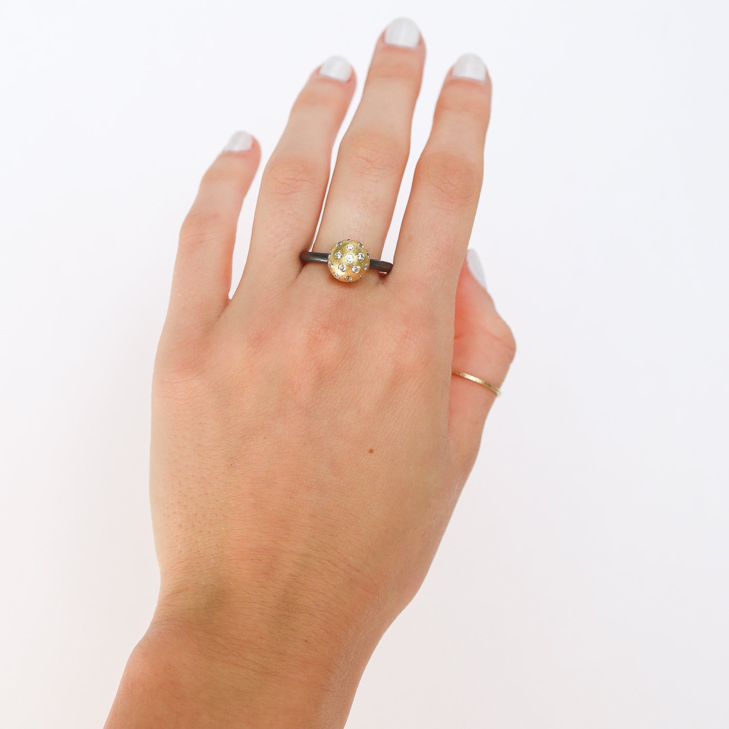 Rene Escobar Trunk Show: Medium Ceres Ring in Gold by Rene Escobar ...