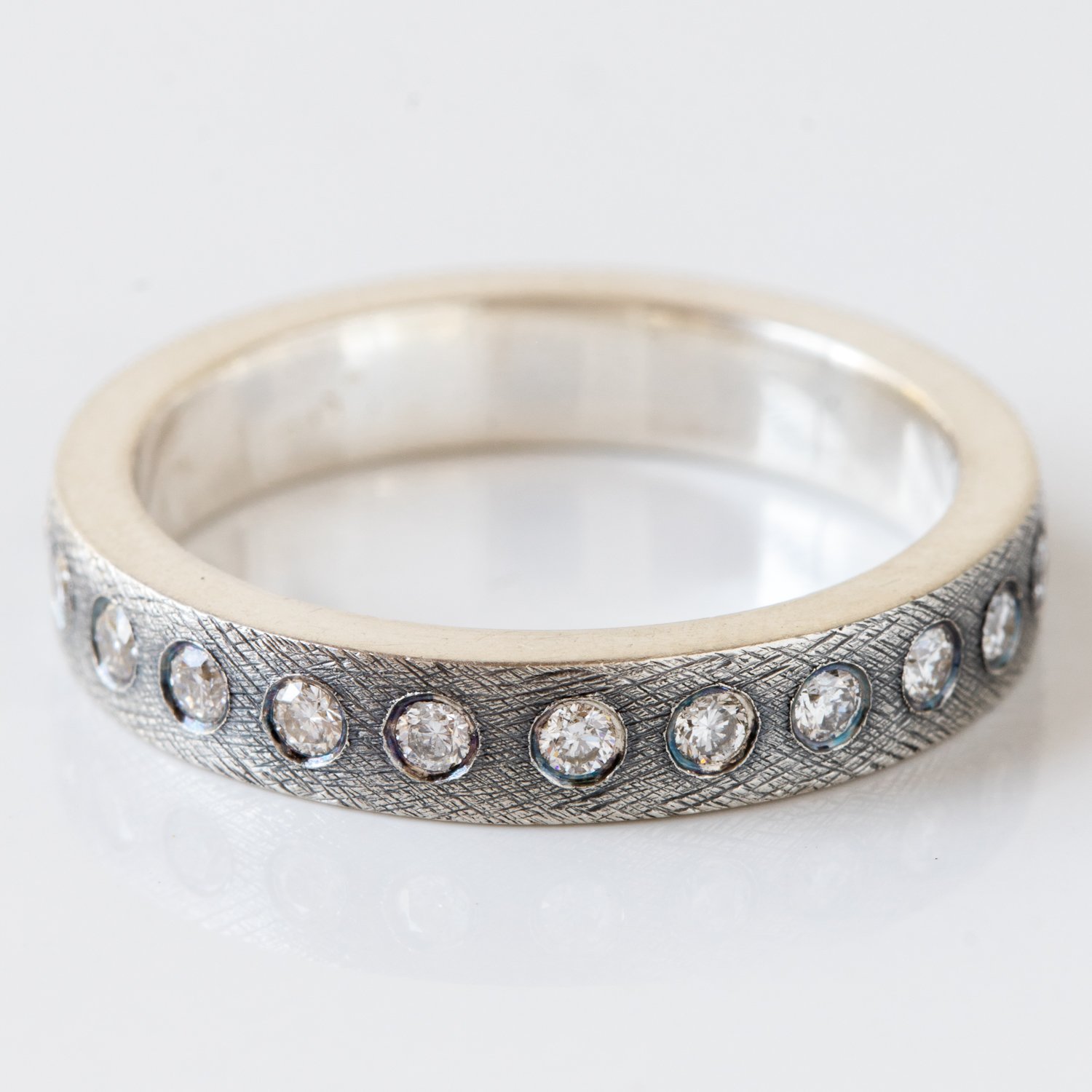 Rene Escobar Trunk Show: Diane Ring in Silver by Rene Escobar - NEWTWIST