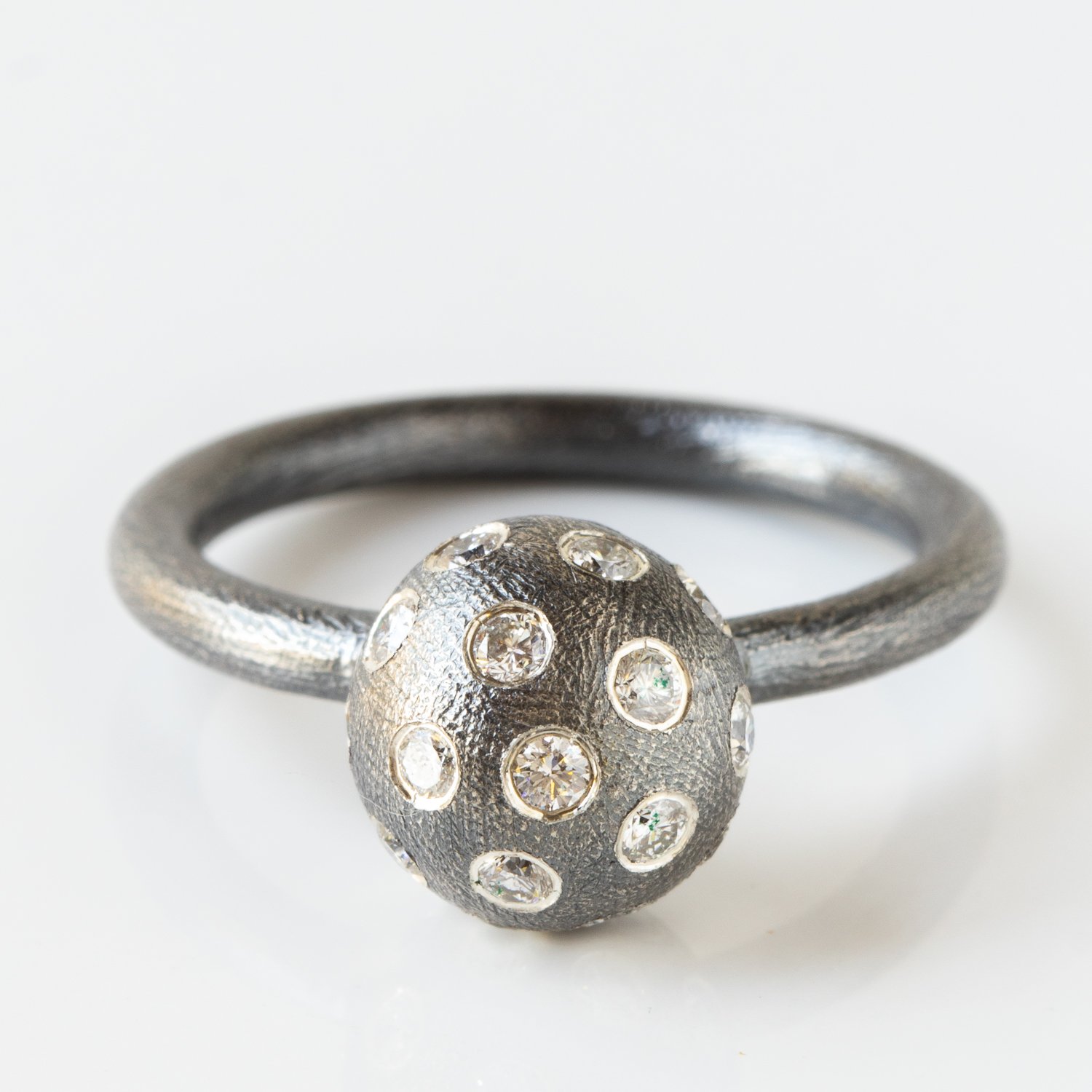 Rene Escobar Trunk Show: Mini Ceres Ring in Silver by Rene Escobar ...