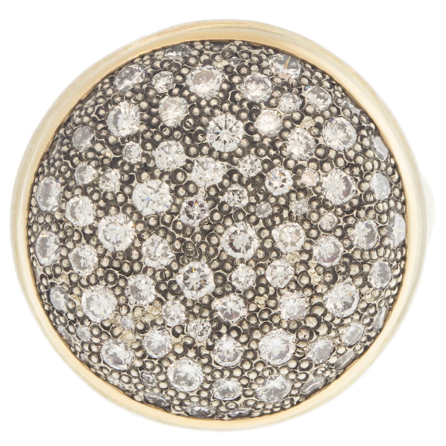 White Pave Diamond Cluster Ring by Jamie Joseph - NEWTWIST