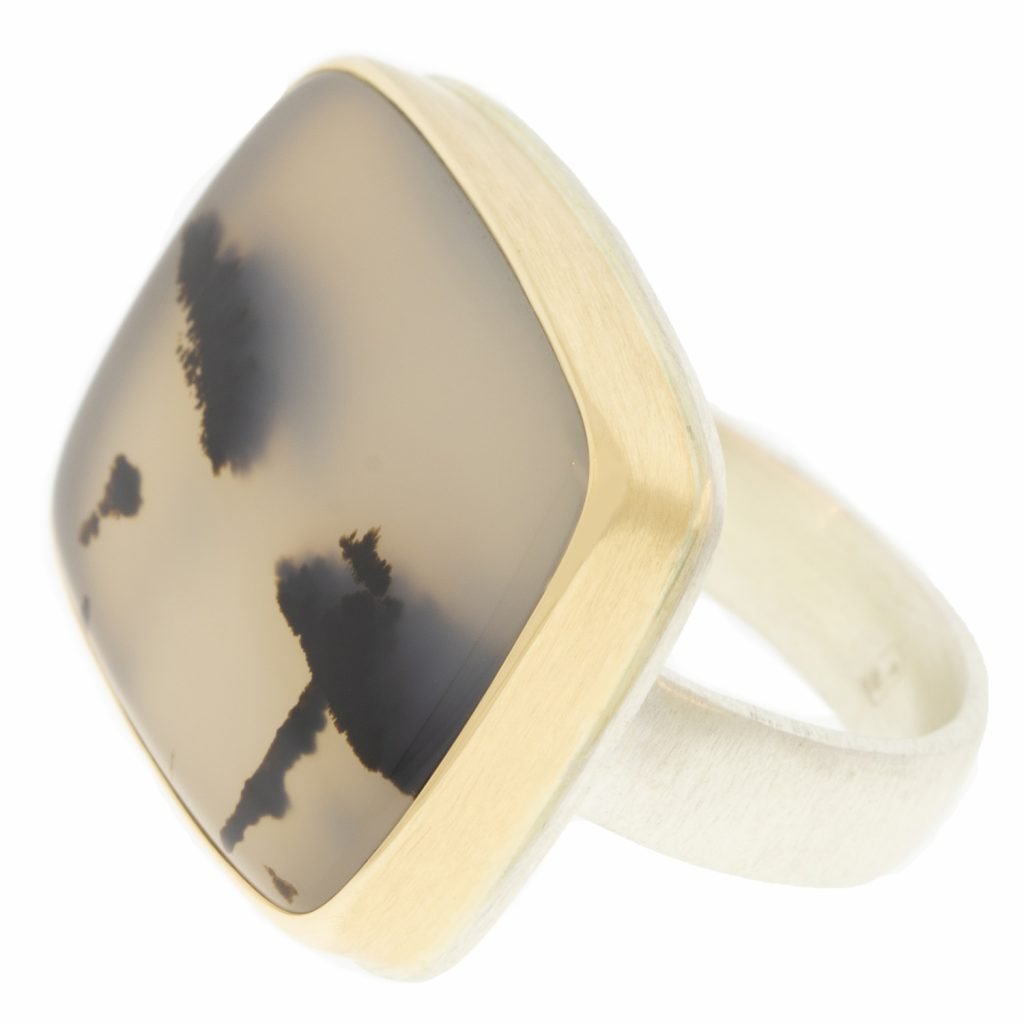 Dendritic Agate Ring by Jamie Joseph - NEWTWIST