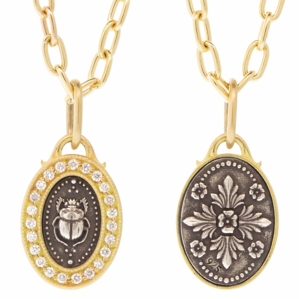 Oval Scarab Charm by Erica Molinari - NEWTWIST