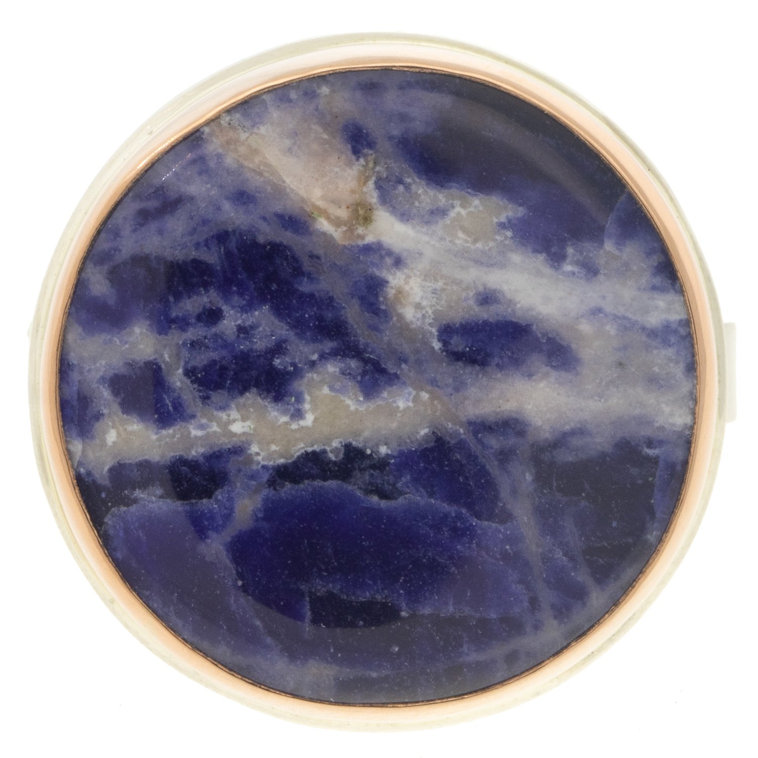 Round Sodalite Ring by Jamie Joseph - NEWTWIST