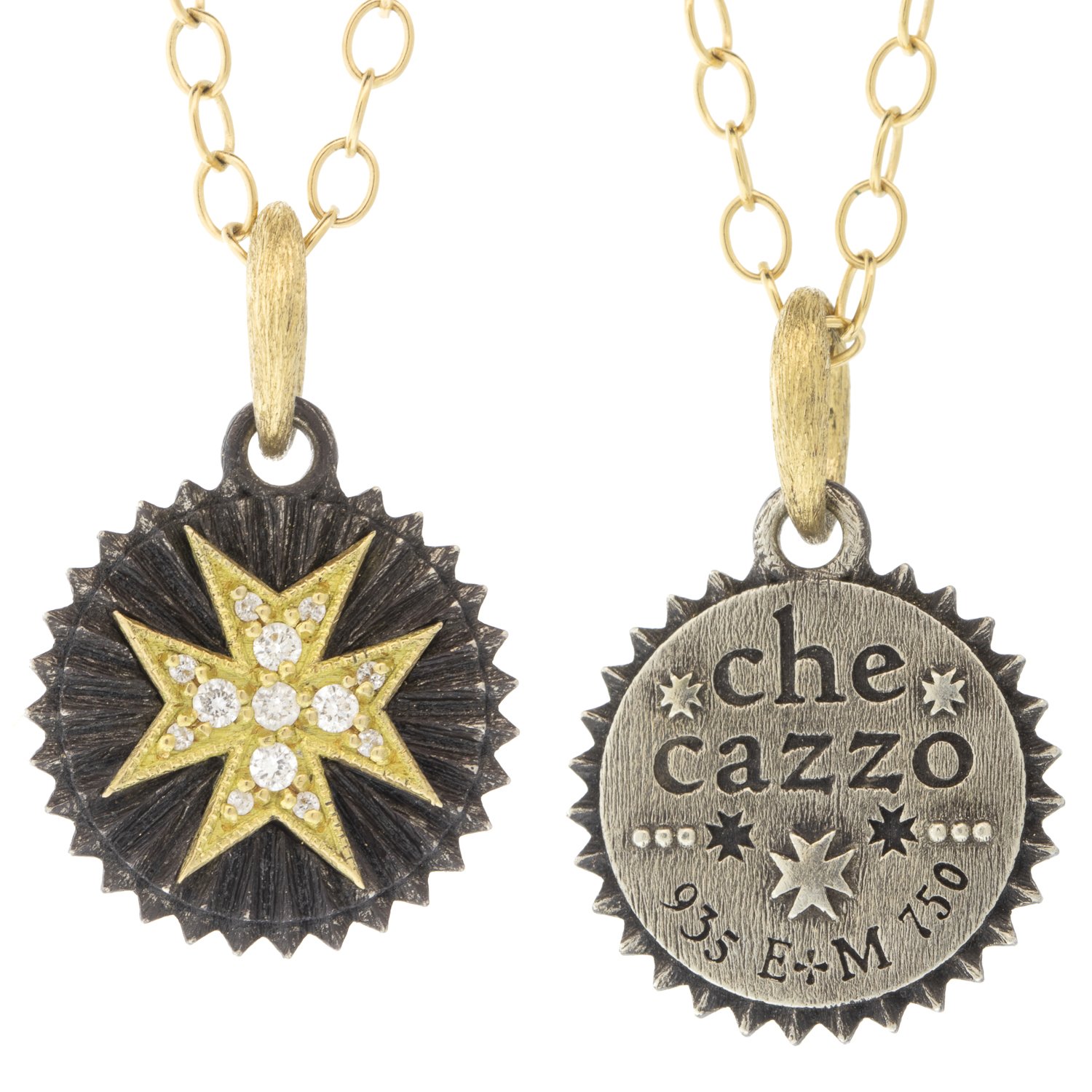 Round Ruche Maltese Cross Charm by Erica Molinari - NEWTWIST