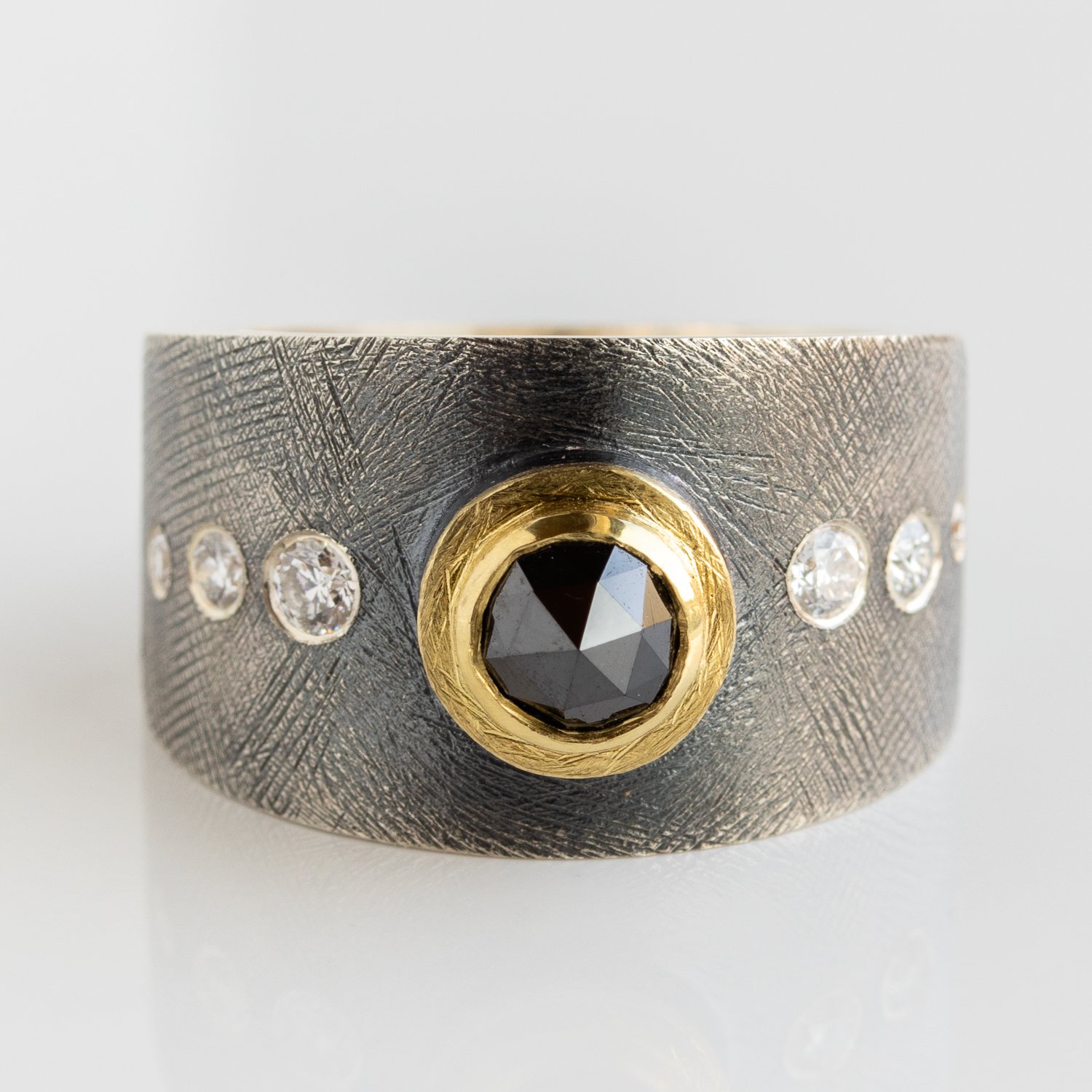 Rene Escobar Trunk Show: Rose Ring with Black Diamond by Rene Escobar ...