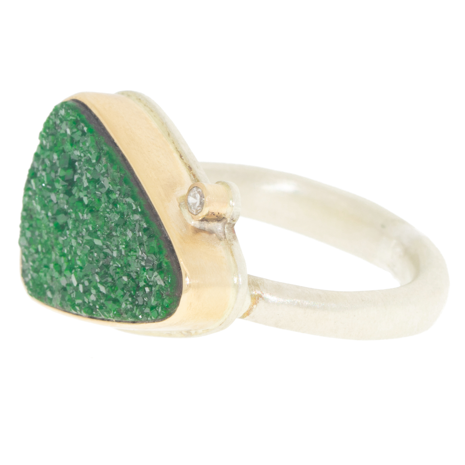 Triangular Uvarovite Ring by Jamie Joseph - NEWTWIST