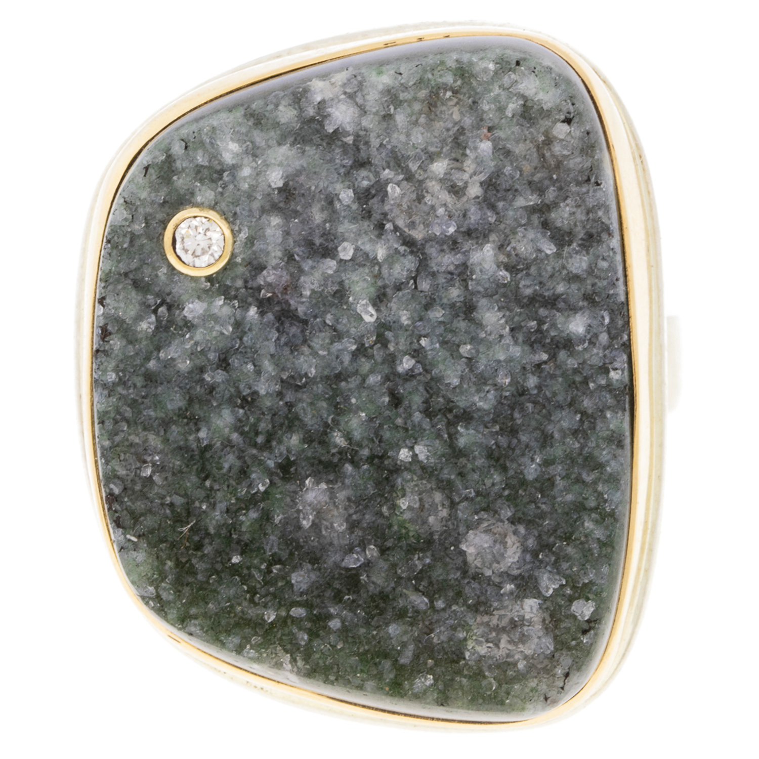 Brazilian Green Drusy Ring by Jamie Joseph - NEWTWIST