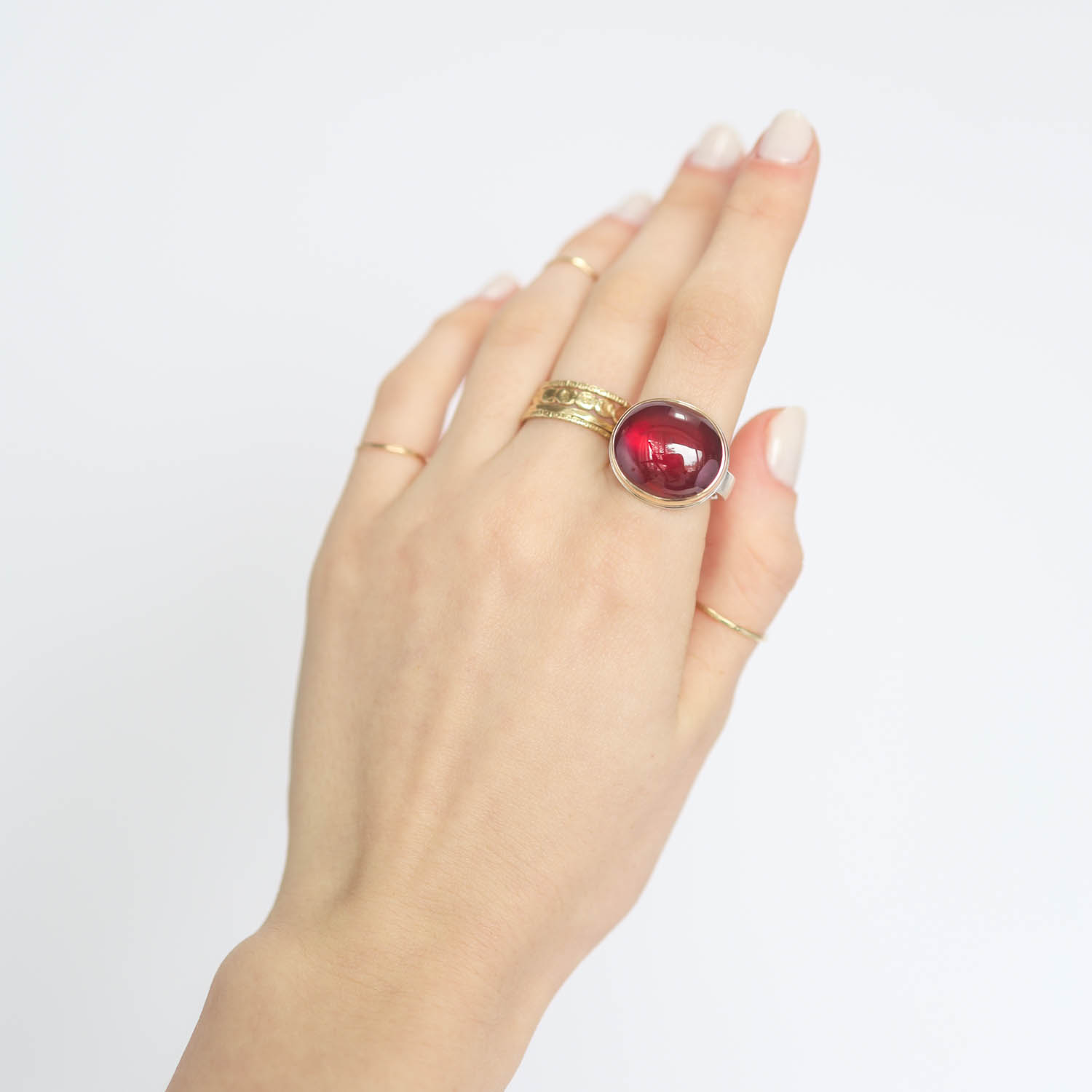 Jamie Joseph Trunk Show: Oval African Ruby Ring by Jamie Joseph - NEWTWIST