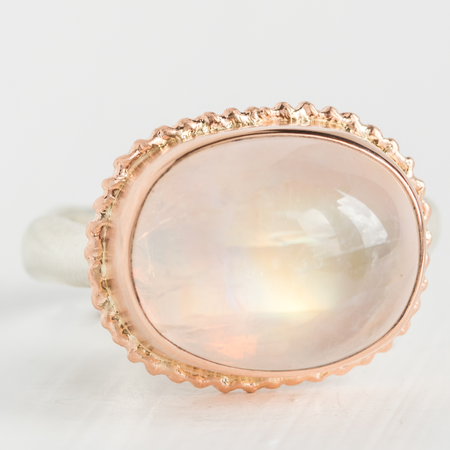 Jamie Joseph Trunk Show: Rainbow Moonstone Ring by Jamie Joseph - NEWTWIST