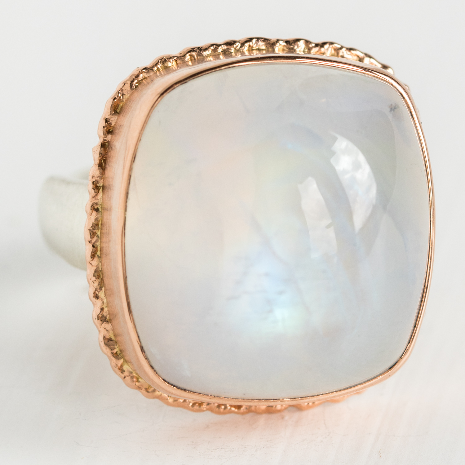 Jamie Joseph Trunk Show: Rectangular Rainbow Moonstone Ring by Jamie ...