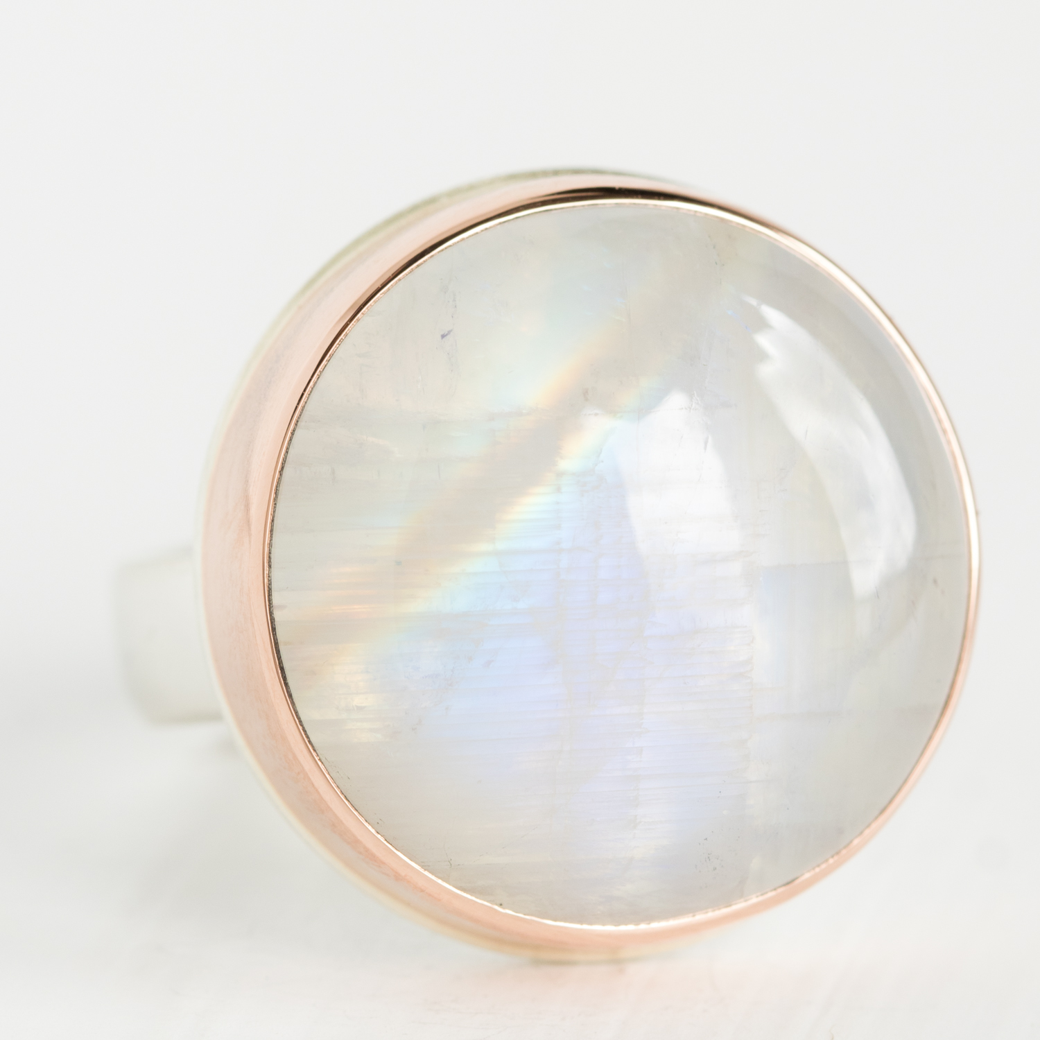 Jamie Joseph Trunk Show: Round White Rainbow Moonstone Ring by Jamie ...