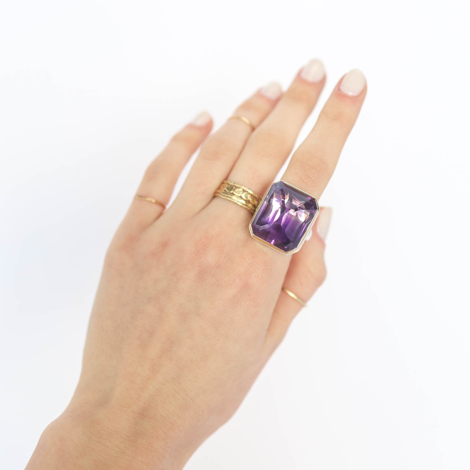 Jamie Joseph Trunk Show: Rectangular Amethyst Ring by Jamie Joseph ...