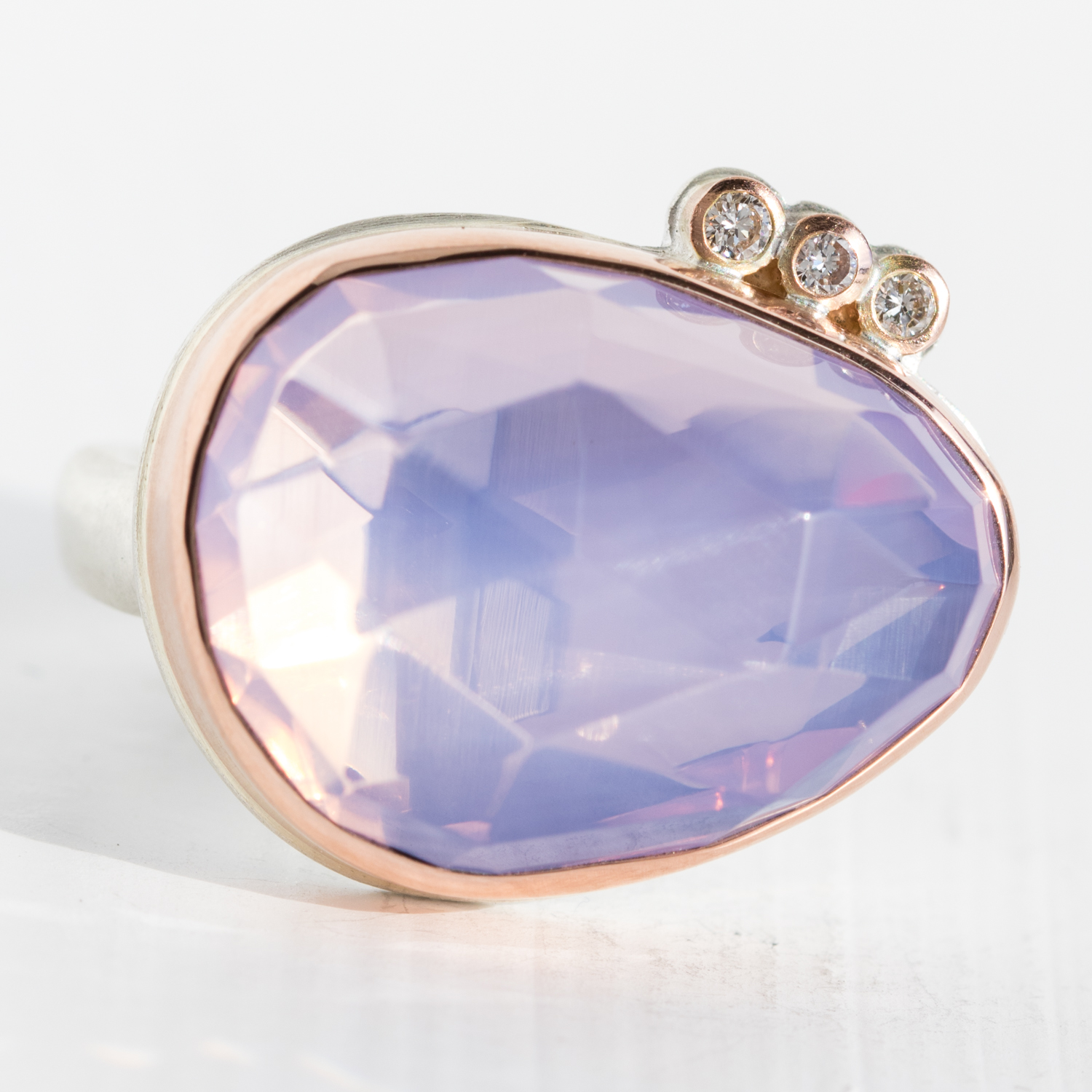 Jamie Joseph Trunk Show: Asymmetrical Amethyst Ring With Satellite ...