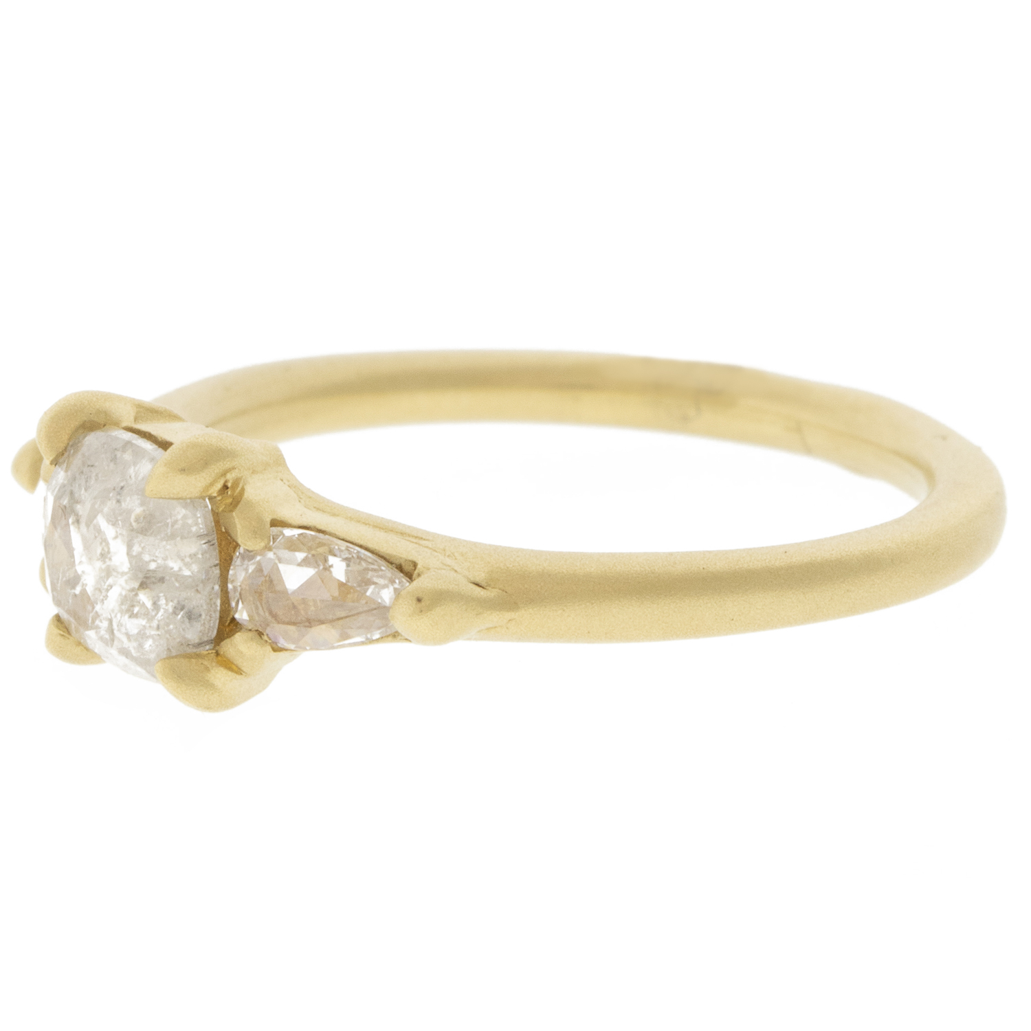 Victoria Cunningham Trunk Show: Cushion Cut Rustic Diamond Ring by ...