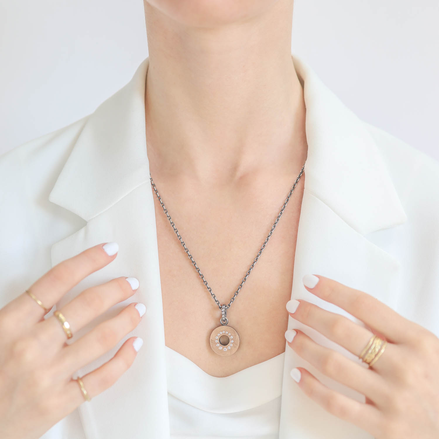 Rene Escobar Trunk Show: Rose Gold Claire Pendant by Rene Escobar ...