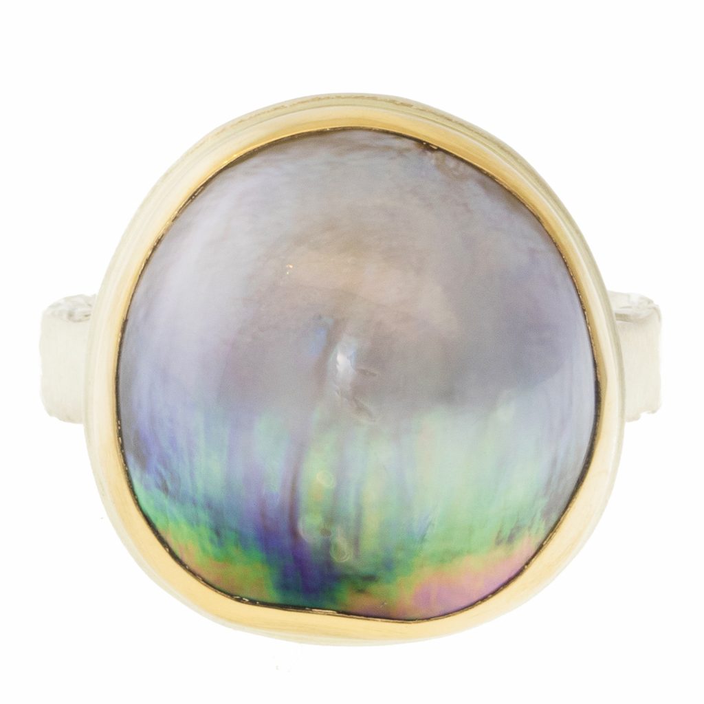 Asymmetrical Tahitian Mabe Pearl by Jamie Joseph - NEWTWIST