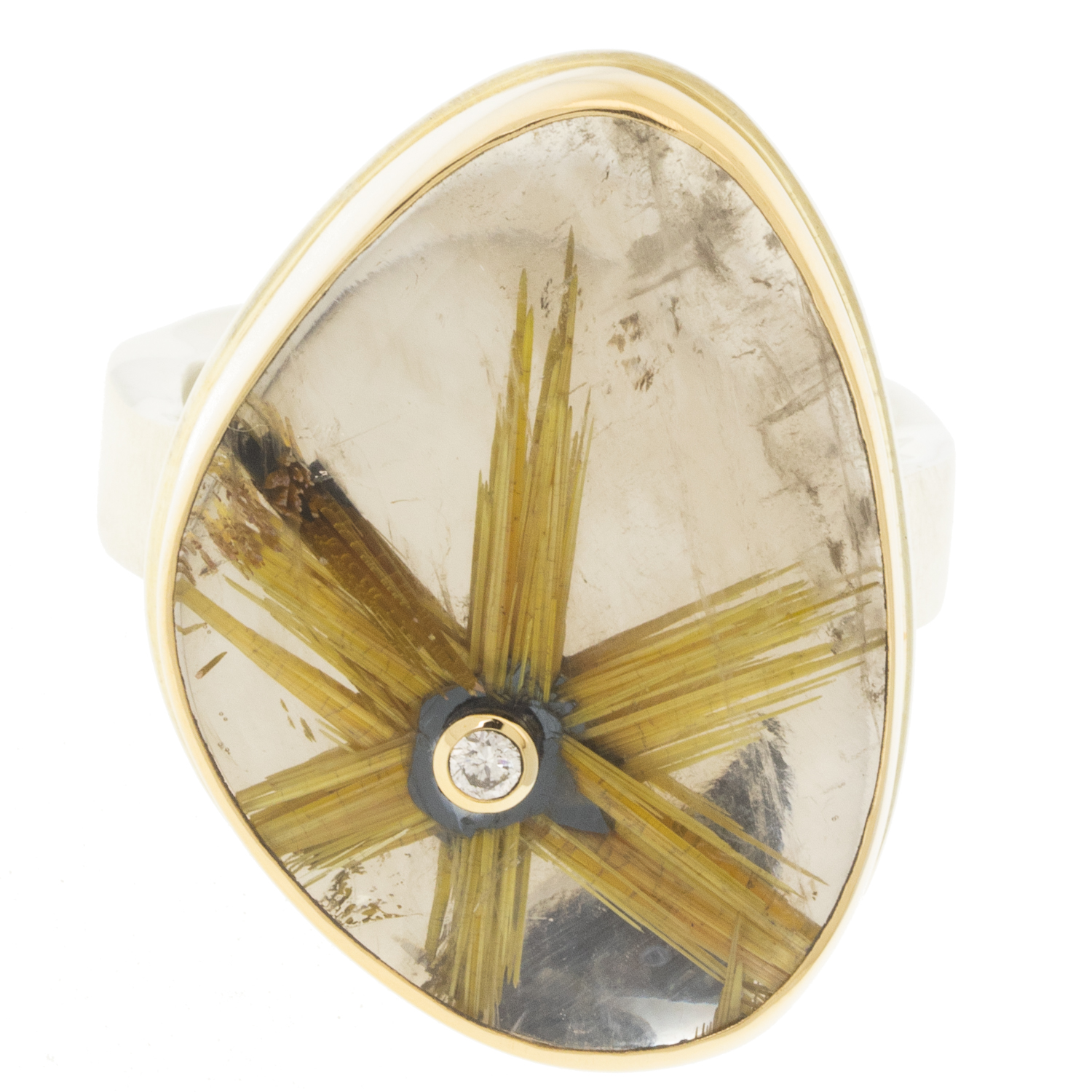 Vertical Asymmetrical Smooth Star Rutilated Quartz by Jamie Joseph ...