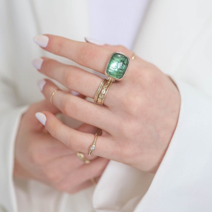 Jamie Joseph Trunk Show: Rectangular Green Tourmaline Ring by Jamie ...