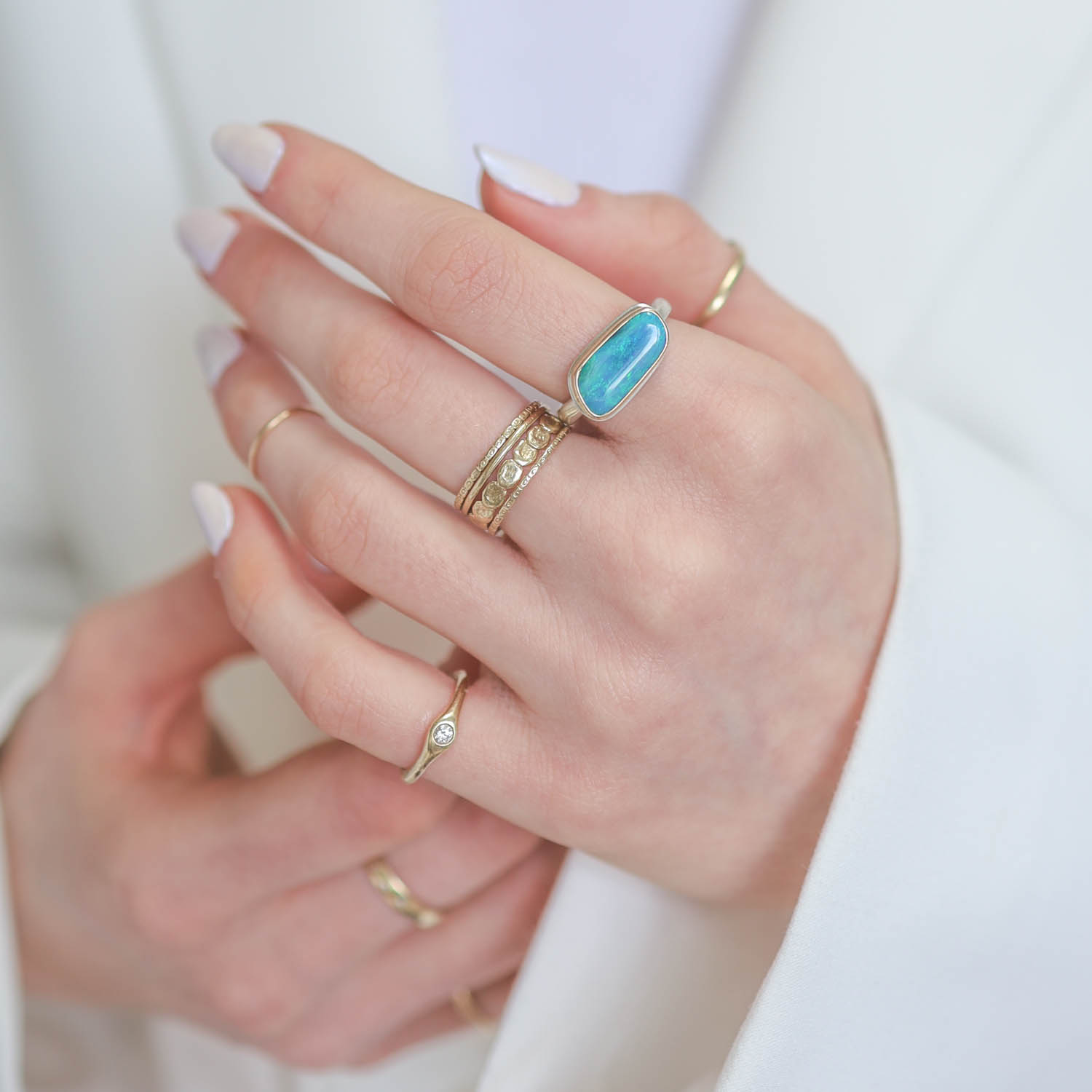 Jamie Joseph Trunk Show: Small Rectangular Australian Opal by Jamie ...