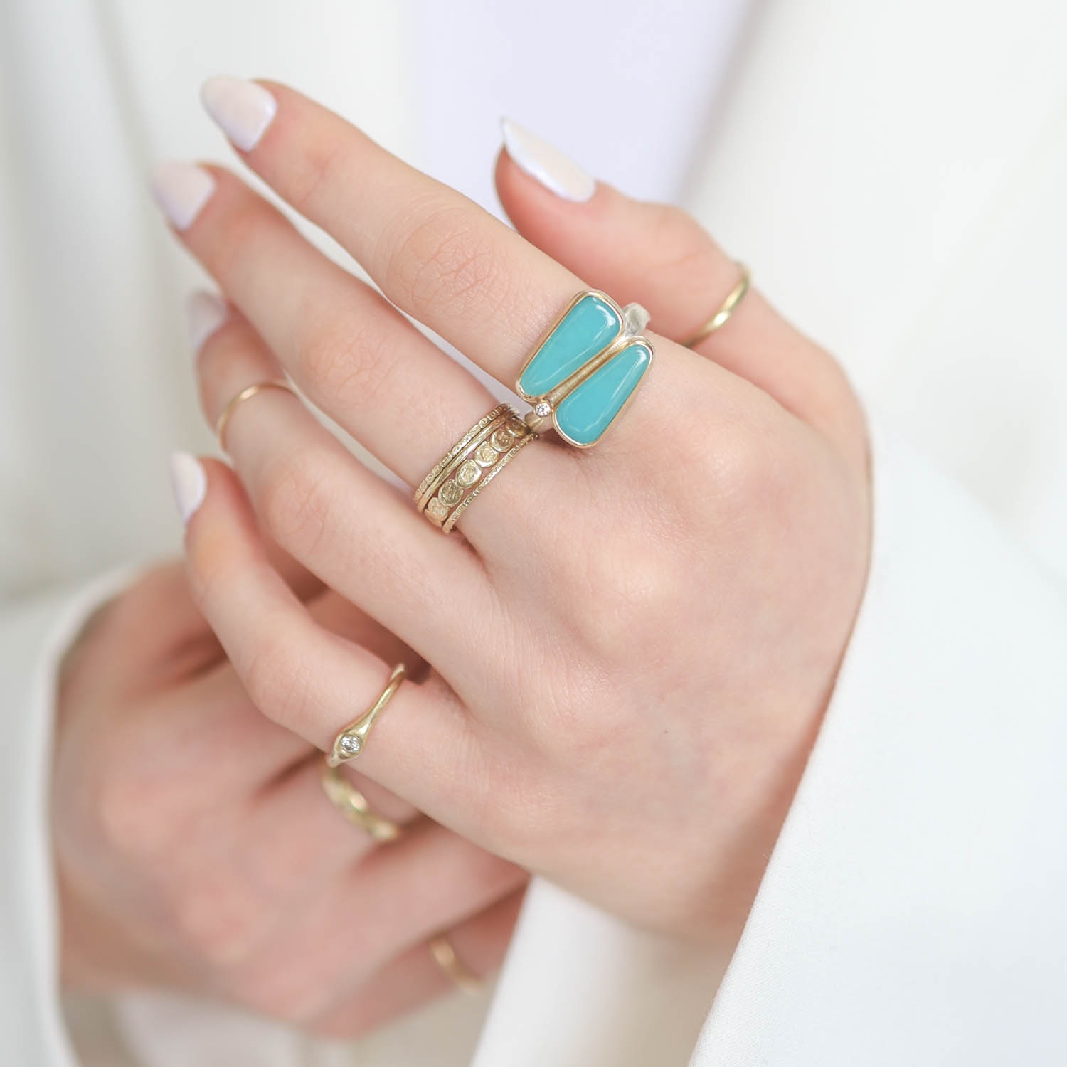 Jamie Joseph Trunk Show: Chrysocolla Doublet Ring by Jamie Joseph ...
