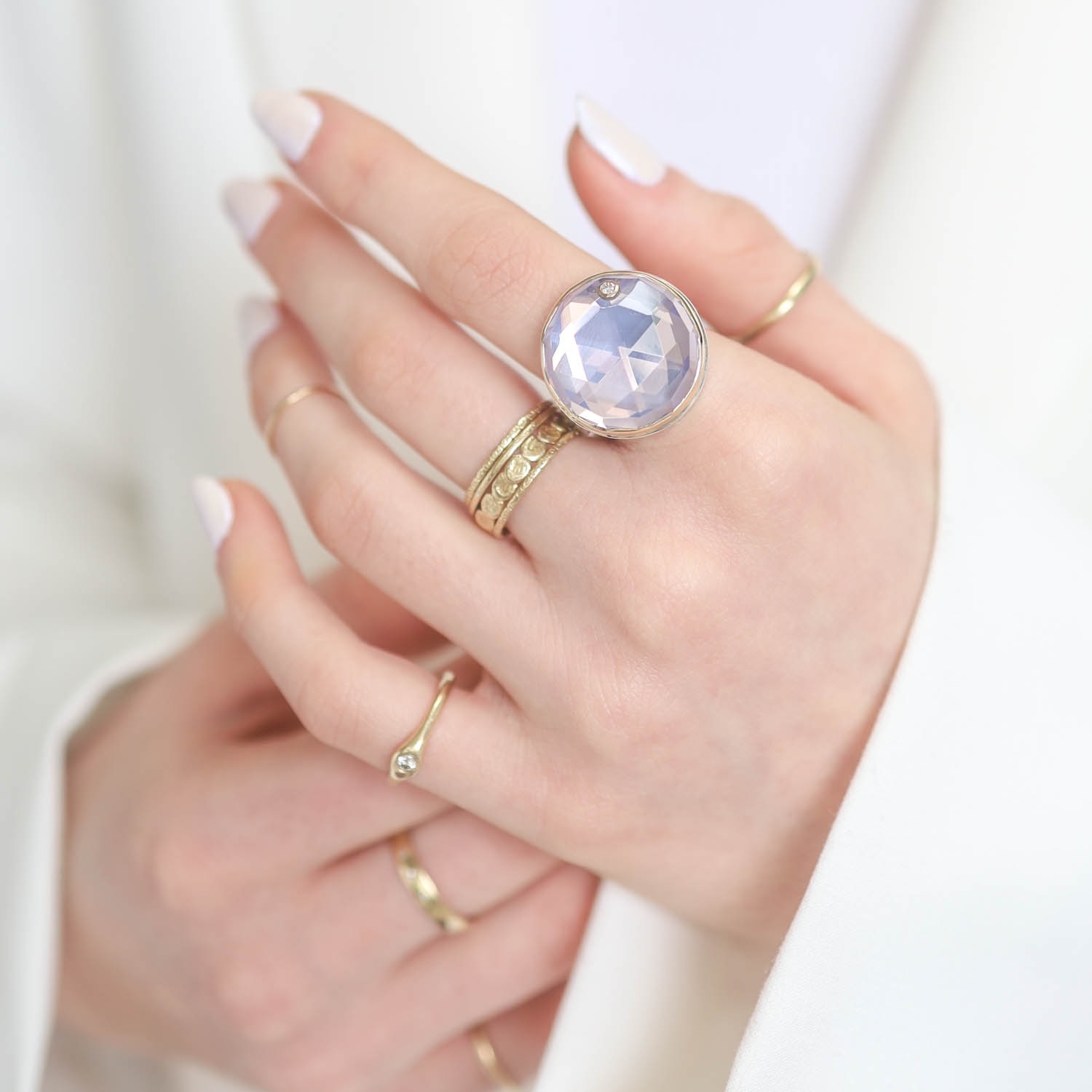 Jamie Joseph Trunk Show: Round Lavender Amethyst Ring by Jamie Joseph ...
