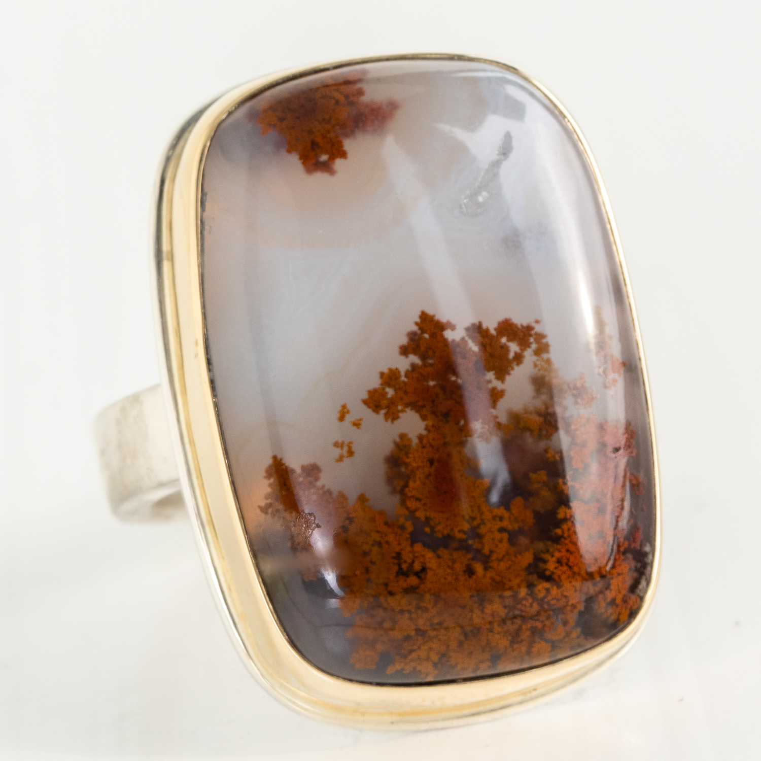 Jamie Joseph Trunk Show: Rectangular Agate Ring by Jamie Joseph - NEWTWIST