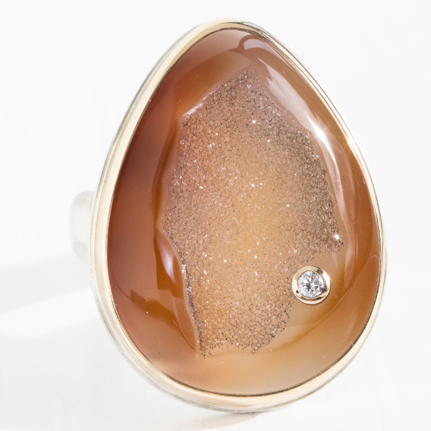 Jamie Joseph Trunk Show: Teardrop Drusy Ring by Jamie Joseph - NEWTWIST