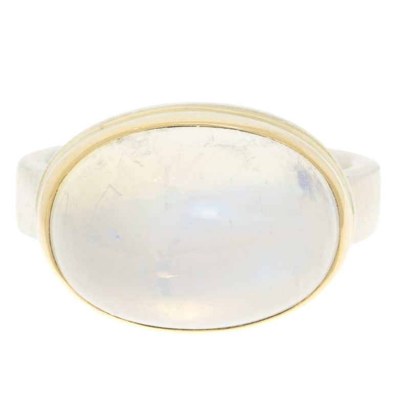 Oval Moonstone Ring by Jamie Joseph - NEWTWIST