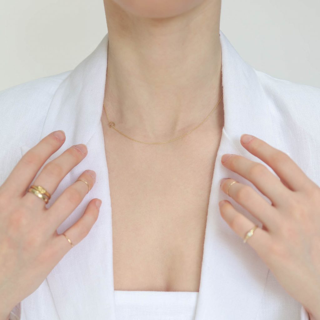 R necklace by Maya Brenner - NEWTWIST