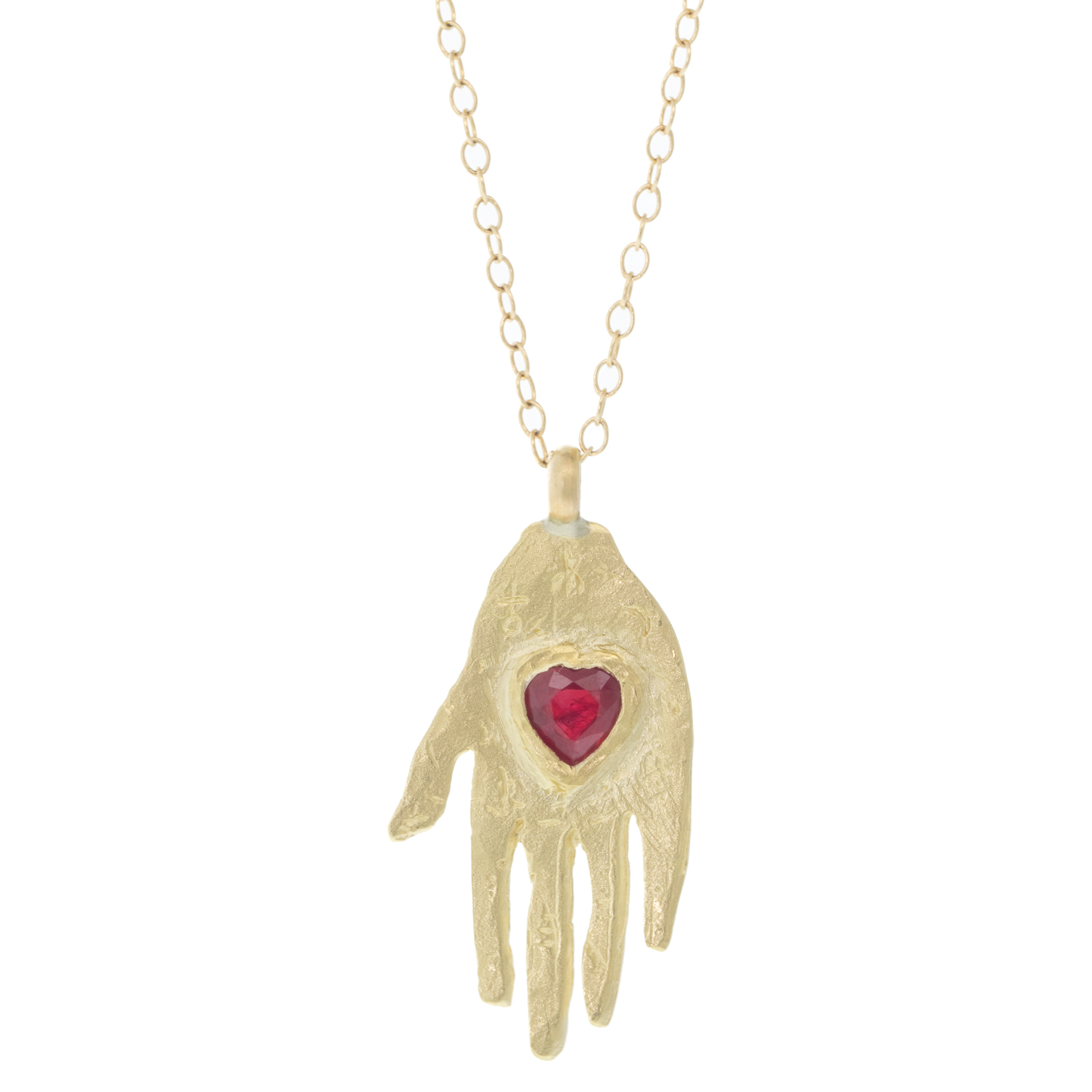 Victoria Cunningham Trunk Show: Ruby Heart in Hand Necklace by Victoria ...