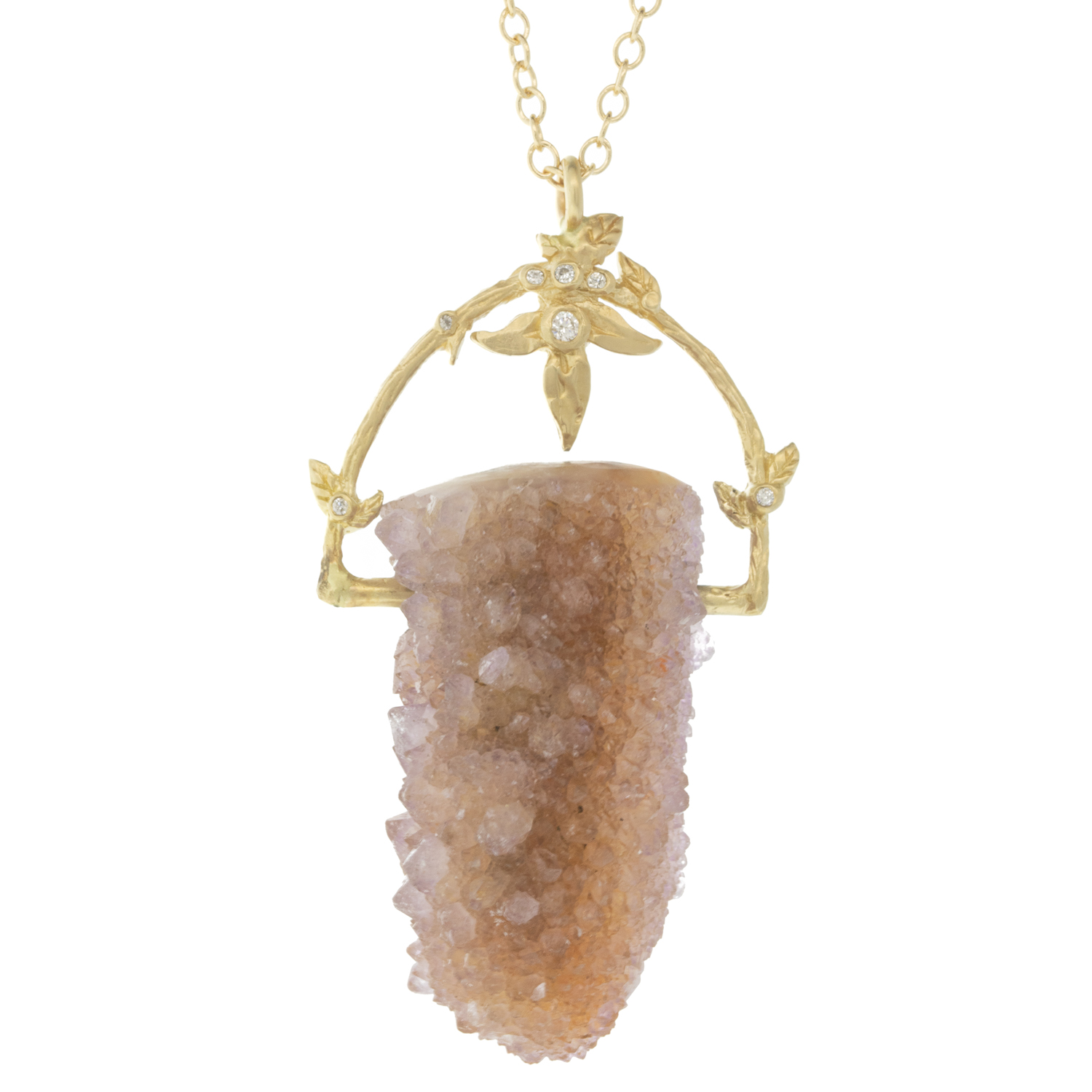 Victoria Cunningham Trunk Show: Amethyst Diamond Flower Necklace by ...